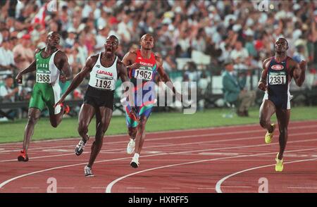 DONOVAN BAILEY WINS OLMPIC 100 METRES ATLANTA 01 August 1996 Stock ...