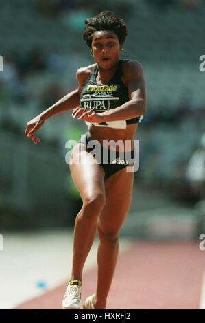MICHELLE GRIFFITH TRIPLE JUMP 18 April 1996 Stock Photo - Alamy