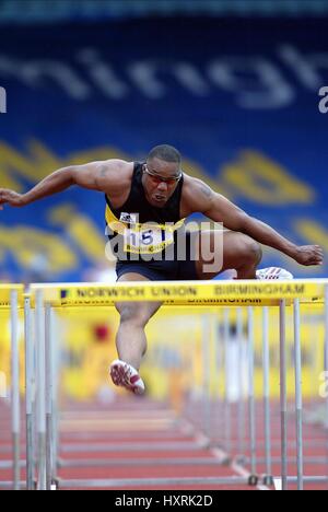 DAMIEN GREAVES 110 METRE HURDLES GATESHEAD STADIUM GATESHEAD ENGLAND 16 ...