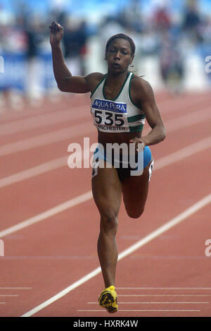 JOICE MADUAKA 200 METRES CITY OF MANCHESTER STADIUM MANCHESTER ENGLAND ...