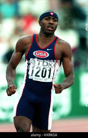 TYREE WASHINGTON 400 METRES ATHENS. 19 August 1997 Stock Photo - Alamy