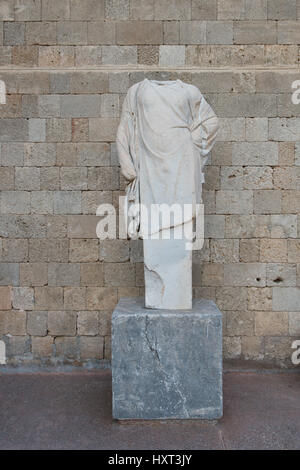 Greece, Island of Rhodes: headless marble statue of Aphrodite, the ...