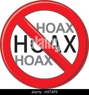 Warning of Internet Hoax vector Stock Vector Image & Art - Alamy