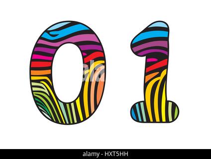 Background skin zebra shaped number sight and nine Stock Vector Image ...