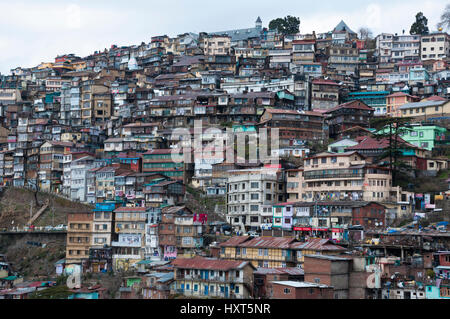 Slum housing in Shimla, Himachal Pradesh, India Stock Photo - Alamy