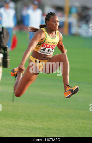 TRECIA SMITH TRIPLE JUMP JAMAICA OLYMPIC STADIUM HELSINKI FINLAND 08 ...