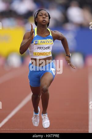SHELLY ANN FRASER 100 METRES CRYSTAL PALACE LONDON ENGLAND 26 July 2008 ...