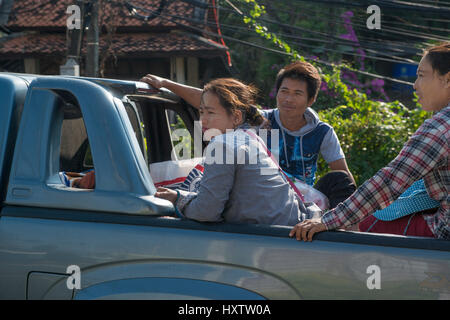 Thai young man on a pick up. Phuket, Thailand. 09-Mar-2017 Stock Photo ...