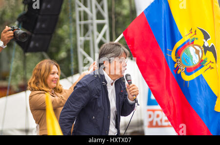 Quito, Ecuador - March 26, 2017: Guillermo Lasso, presidential ...