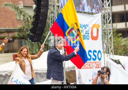 Quito, Ecuador - March 26, 2017: Guillermo Lasso, presidential ...