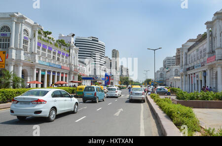 Facade of a shopping mall, Connaught Place, Delhi, India Stock Photo ...