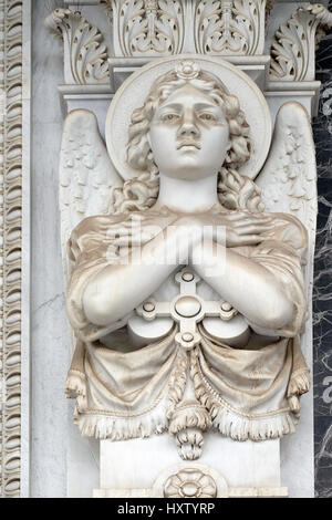 Angel statue in front of the basilica of Saint Paul Outside the Walls ...