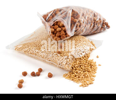 Hazelnuts with open nut isolated over white background Stock Photo - Alamy