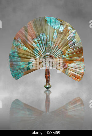 Ornamental Etruscan fans excavated from the Tomb of the Fans in ...