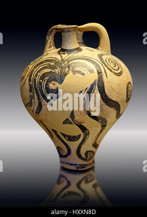 Mycenaean amphora with an octopus, 15th century. Artist: Unknown Stock ...