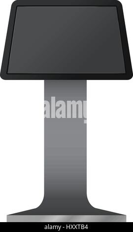 Information kiosk realistic mockup. Interactive screen terminal Stock ...