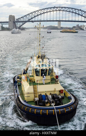 Pilot boat in Sydney Harbour Stock Photo - Alamy