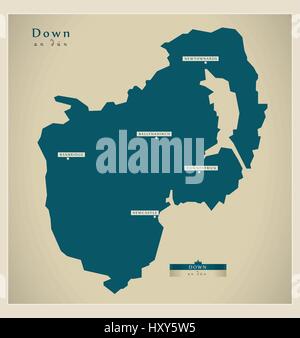 County Down (United Kingdom, Northern Ireland, Counties of Northern ...