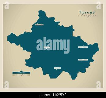 County Tyrone (United Kingdom, Northern Ireland, Counties of Northern ...