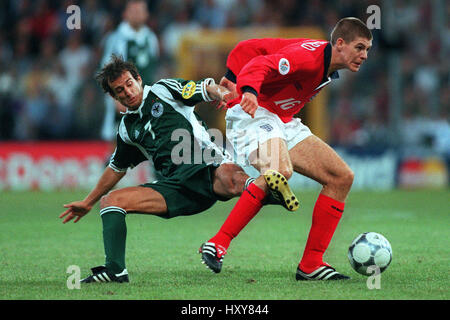 STEVEN GERRARD & MEHMET SCHOLL ENGLAND V GERMANY 17 June 2000 Stock ...