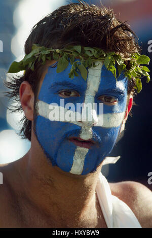 GREEK FOOTBALL FAN RUSSIA V GREECE NATIONAL STADIUM WARSAW POLAND 16 ...