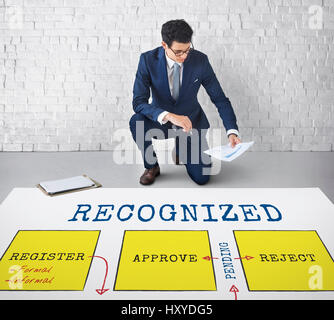 Recognized Achieved Permitted Approve Business Stock Photo - Alamy