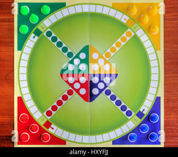 Colorful board for playing traditional children's game Stock Photo - Alamy