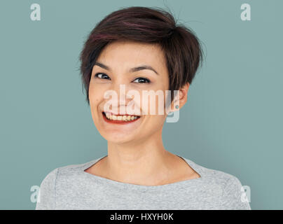 Asian Lady Studio Shoot Concept Stock Photo - Alamy