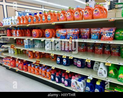 Laundry detergent isle Stock Photo - Alamy