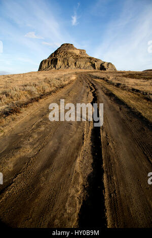 Badlands Canada Saskatchewan Big Muddy Panoramic Image Stock Photo - Alamy