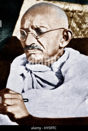 mahatma gandhi writing, Indian freedom fighter, india, asia, 1930 old ...