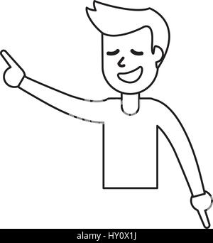 outlined happy guy celebrate Stock Vector Image & Art - Alamy