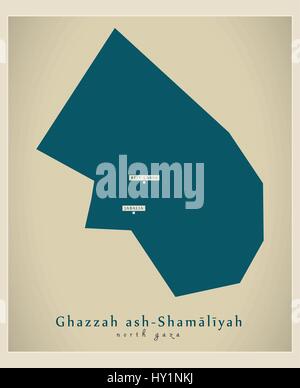 Modern Map - Ghazzah PS Stock Vector Image & Art - Alamy