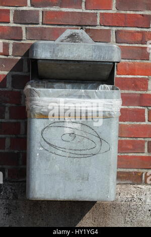 Trash Can, Bremen, Germany Stock Photo - Alamy