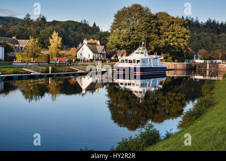 Dochgarroch Lock, Caledonian Canal, Inverness, Highland Region Stock ...