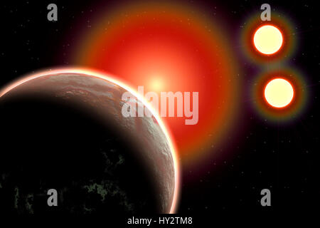 Exoplanet Proxima Centauri B , Orbiting The Red Dwarf Star Proxima ...