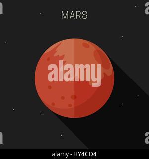 mars planet space shadow Stock Vector Image & Art - Alamy