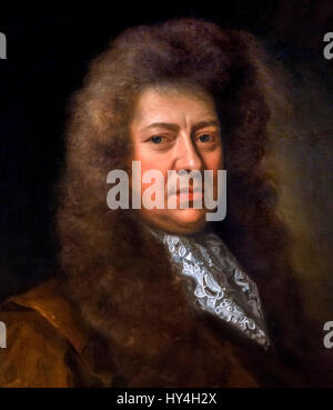 The portrait of Samuel Pepys, the famous English diarist and naval ...