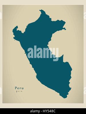 Map of Peru with the provinces, Lima Region is highlighted by orange ...