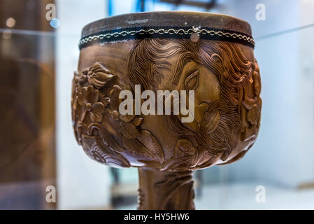 Tonbak drum instrument (also called tombak or tompak) in Museum of ...