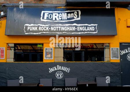 Punk rock club bar pub Nottingham UK GB England clubs bars pubs Stock ...