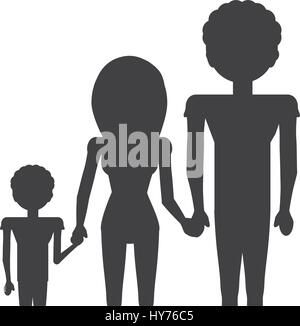 pictogram family love members vector illustration eps 10 Stock Vector ...