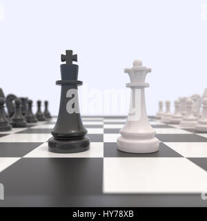 Two chess pieces Stock Photo - Alamy