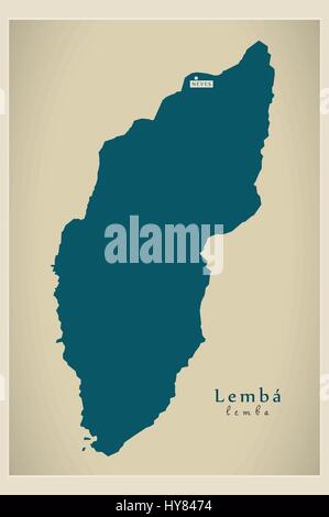 Lemba map of Sao Tome and Principe grey illustration Stock Vector Image ...