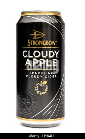 Can of Strongbow Cider Stock Photo - Alamy