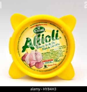 Allioli garlic spanish dip Stock Photo - Alamy
