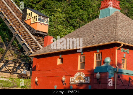 Pittsburgh, Pennsylvania. Monongahela Incline Funicular, Built 1870 ...