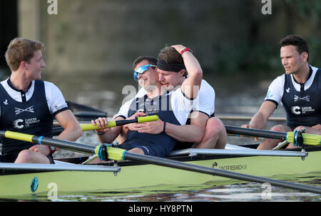 Oxford Men's Michael Disanto celebrate their victory during the Men's ...