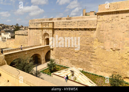 Advanced Gate & Bridge, Birgu, Valletta, Malta Stock Photo - Alamy