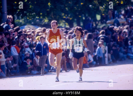 Miki Gorman competing in the 1979 NYC Marathon in Central Park, New ...